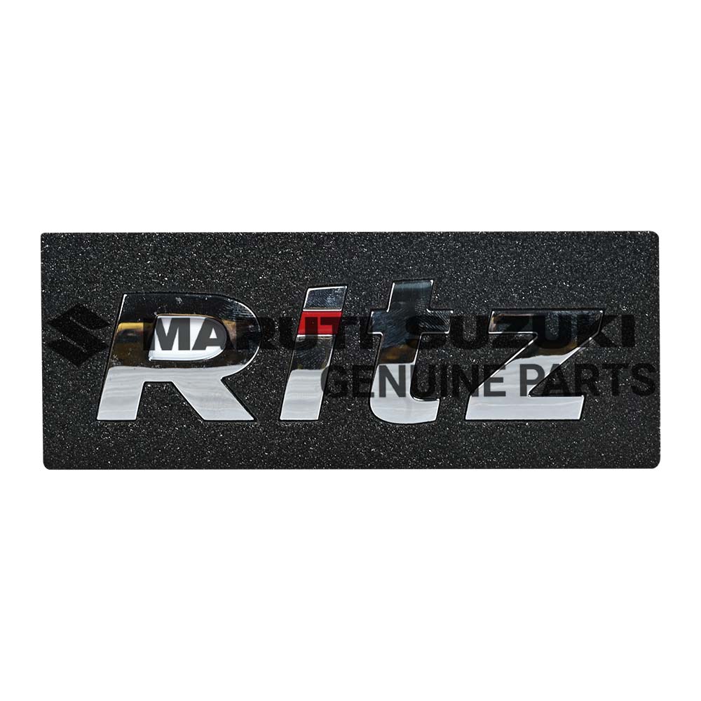 EMBLEM_RITZ (RED/CHROME) - 77831M83K00-GZN | Maruti Suzuki Genuine Parts